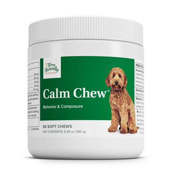 Terry Naturally Calm Chew - Calming Chews for Dogs - Aids Relaxation ...