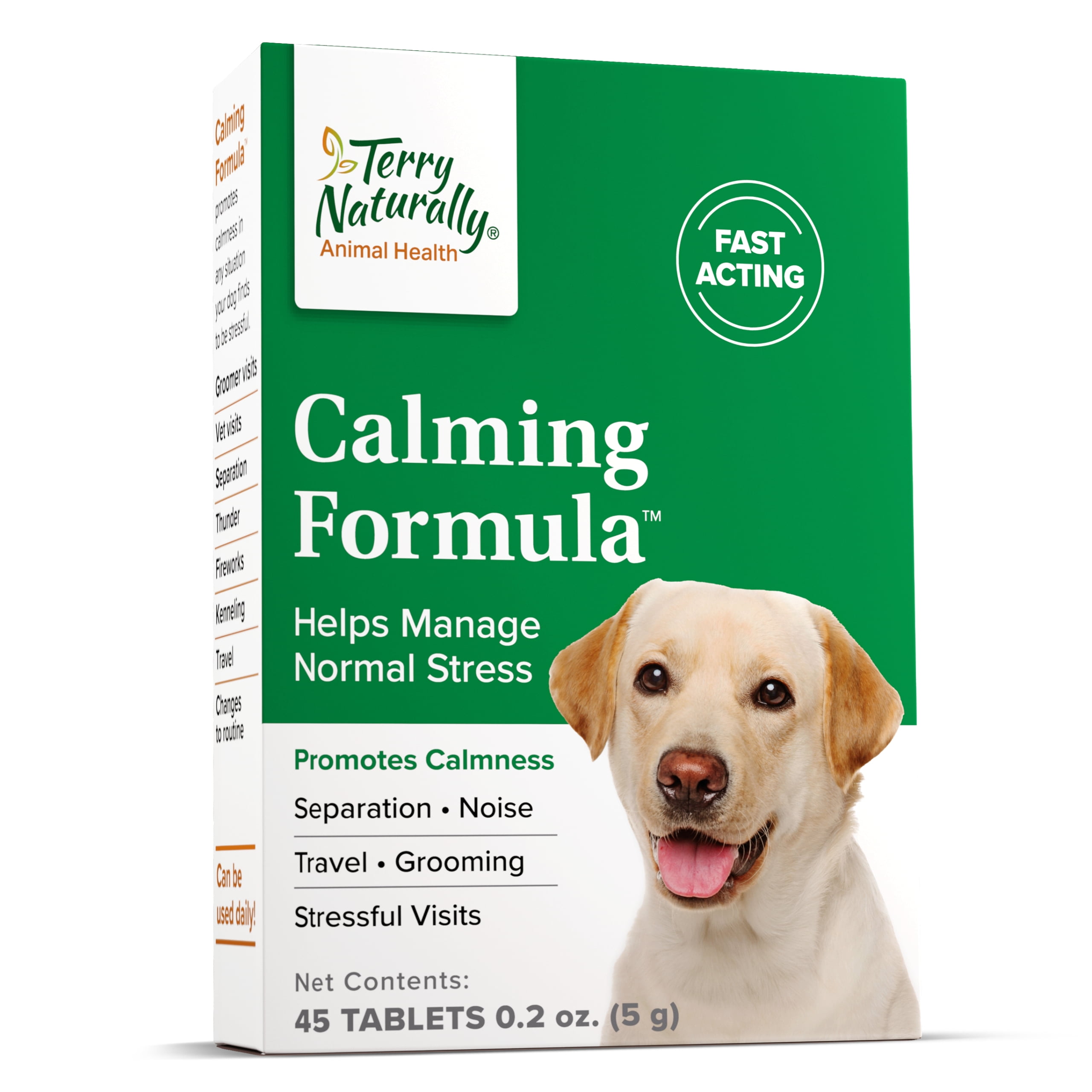 Terry Naturally Calming Formula for Dogs - 45 Tablets - Walmart.com