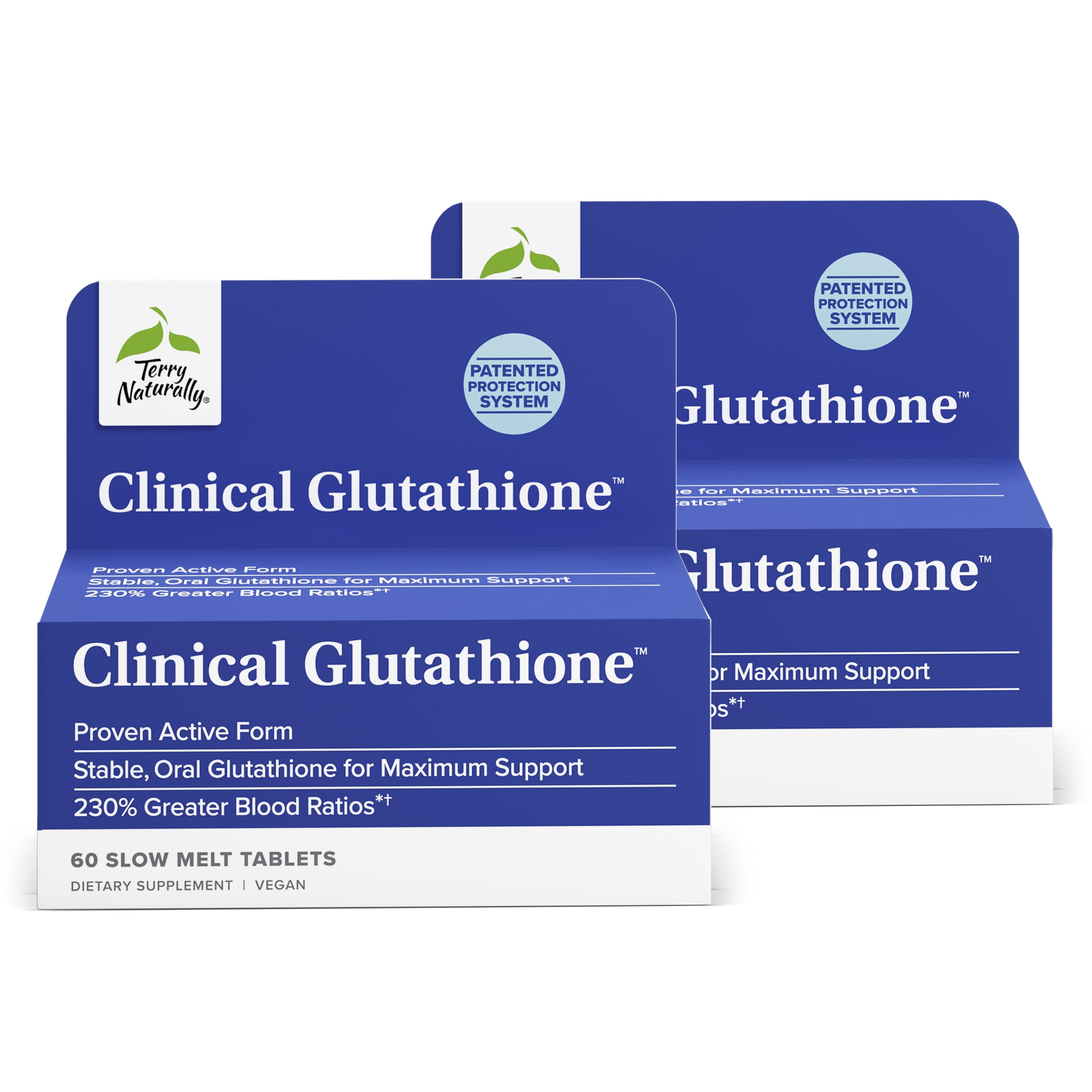 Terry Naturally Clinical Glutathione - 60 Slow Melt Tablets (Pack of 2 ...