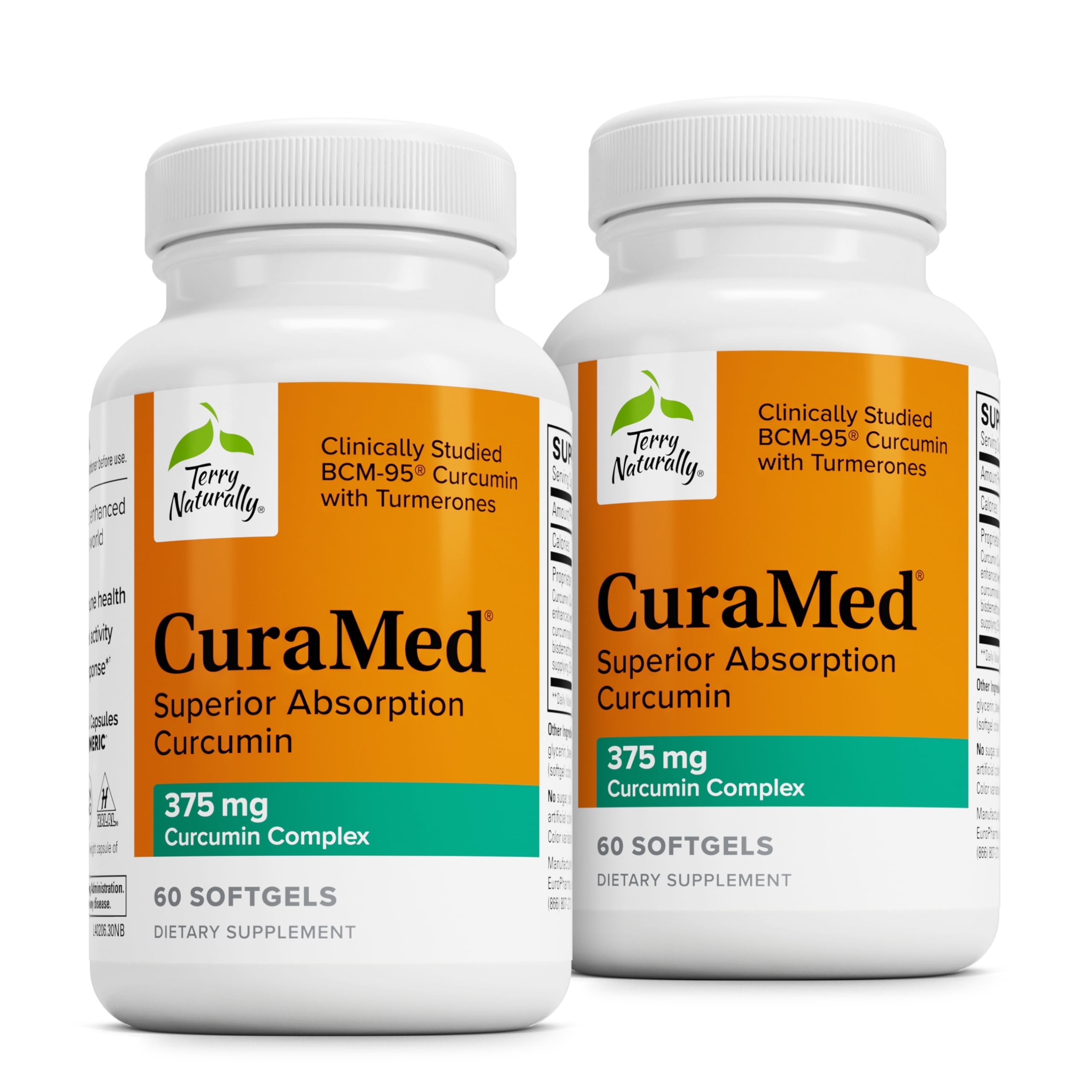 Terry Naturally CuraMed 375 mg - 60 Softgels (Pack of 2) - Walmart.com