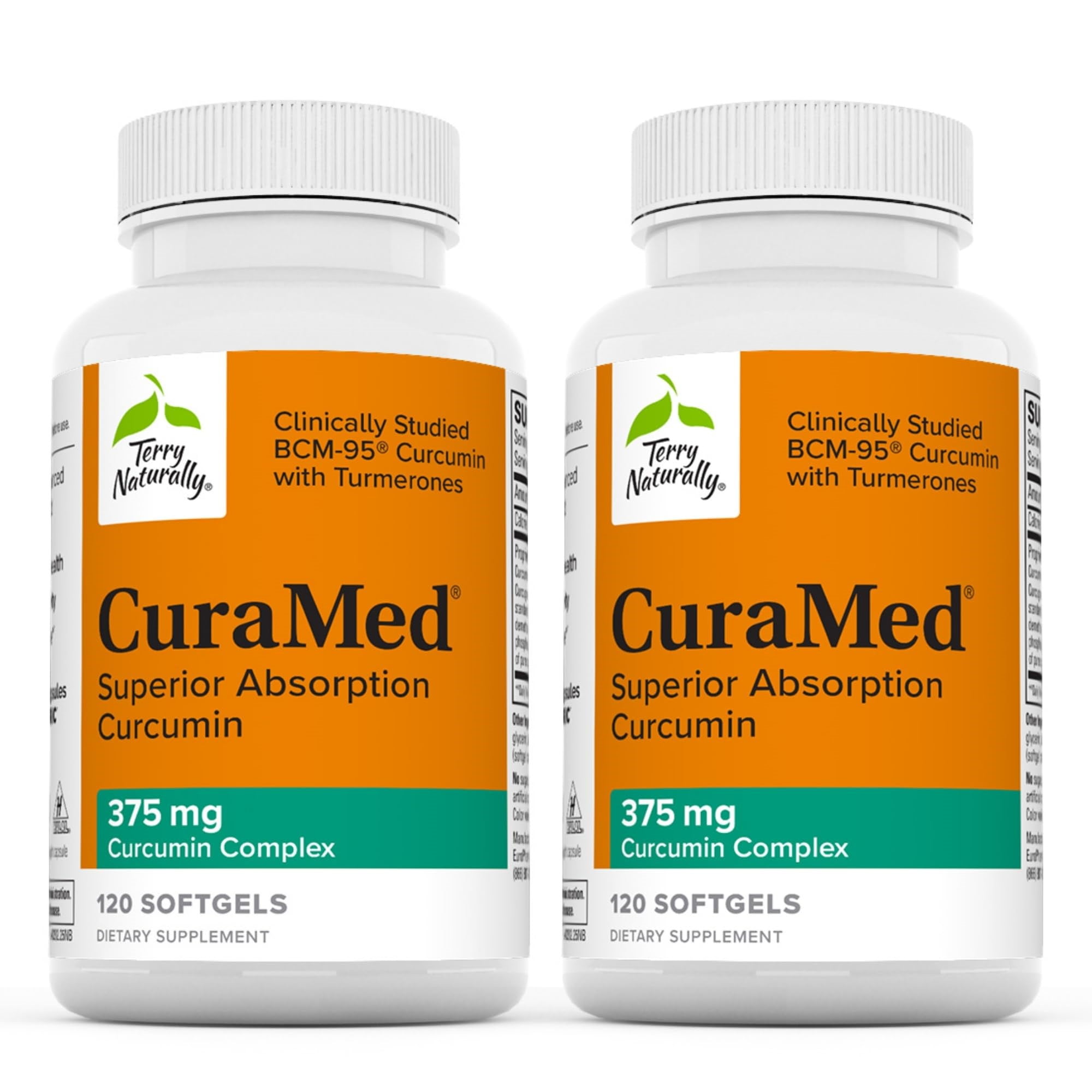 Terry Naturally CuraMed 375 mg Curcumin Complex - 120 Softgels, 2 Pack ...