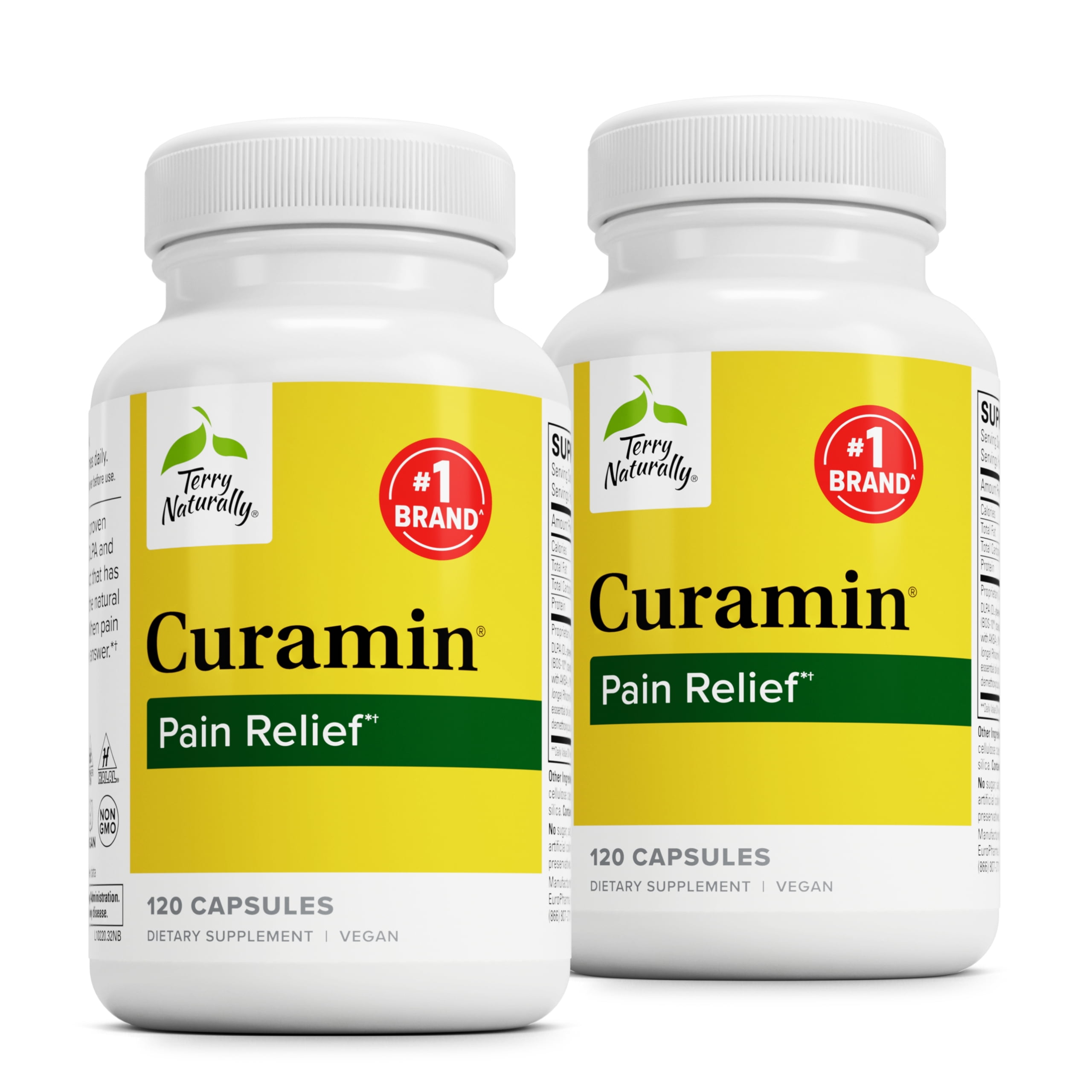 Terry Naturally Curamin - 120 Capsules (Pack of 2) - Walmart.com