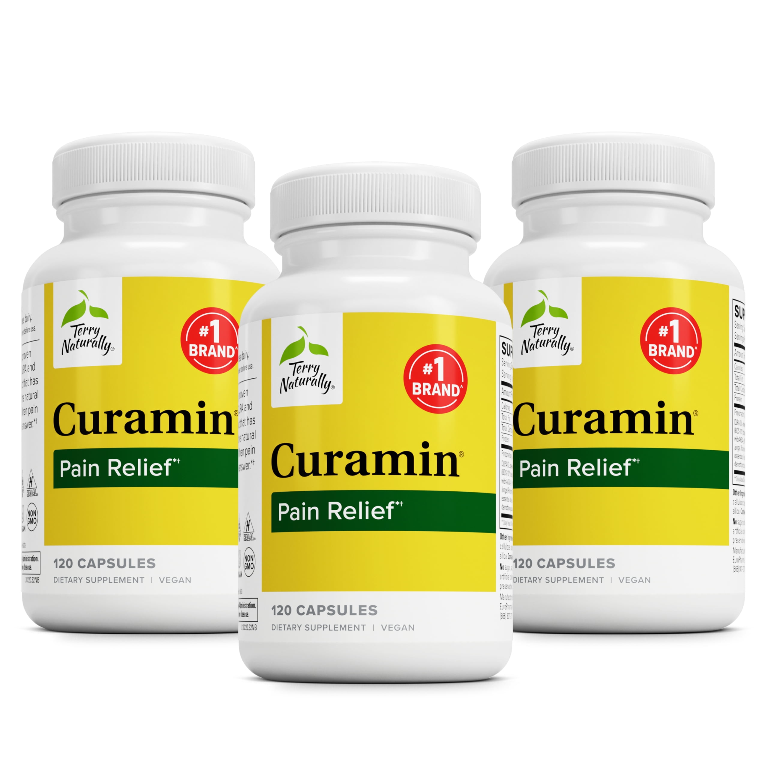 Terry Naturally Curamin - 120 Capsules (Pack of 3) - Walmart.com
