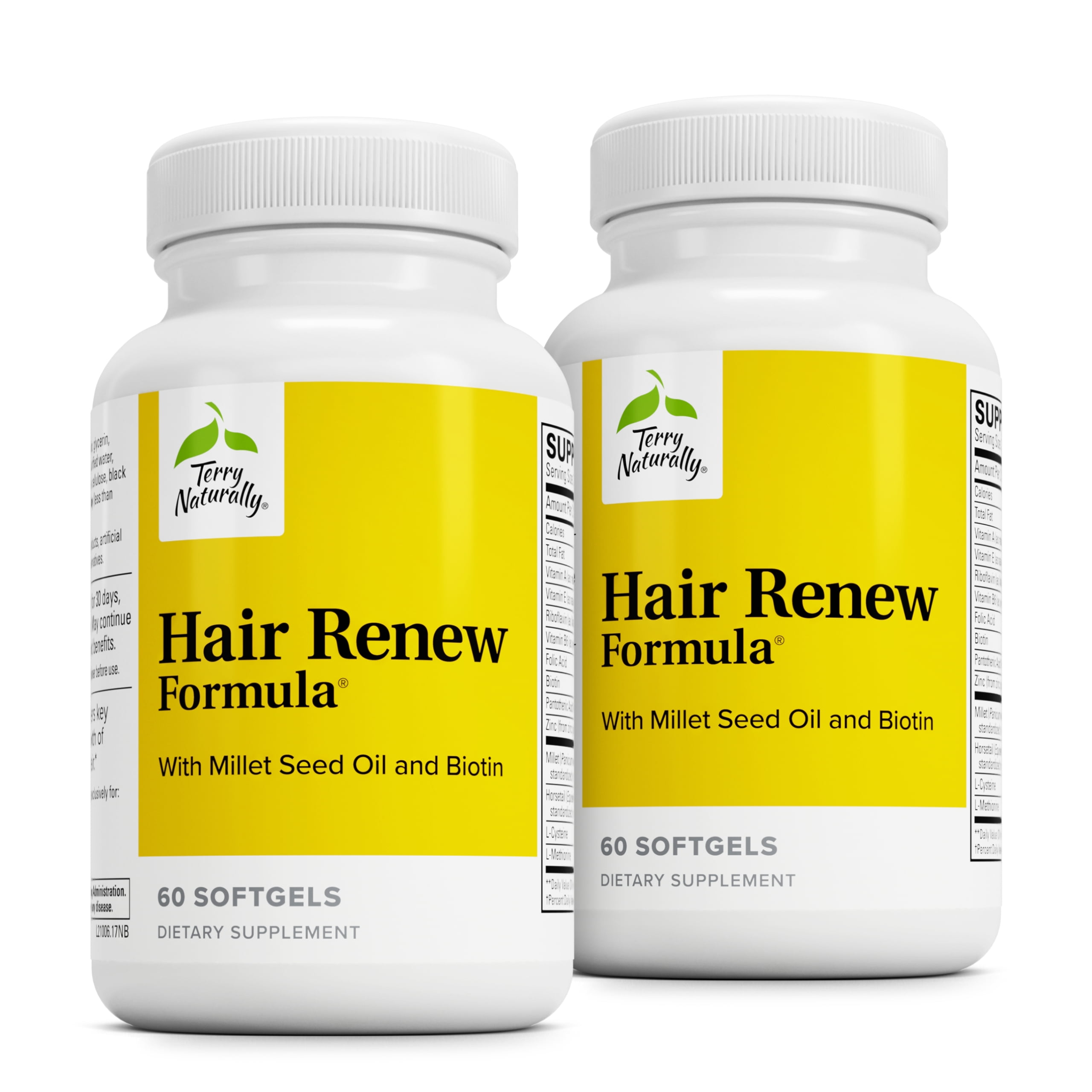 Terry Naturally Hair Renew Formula - 60 Softgels, 2 Pack - Walmart.com