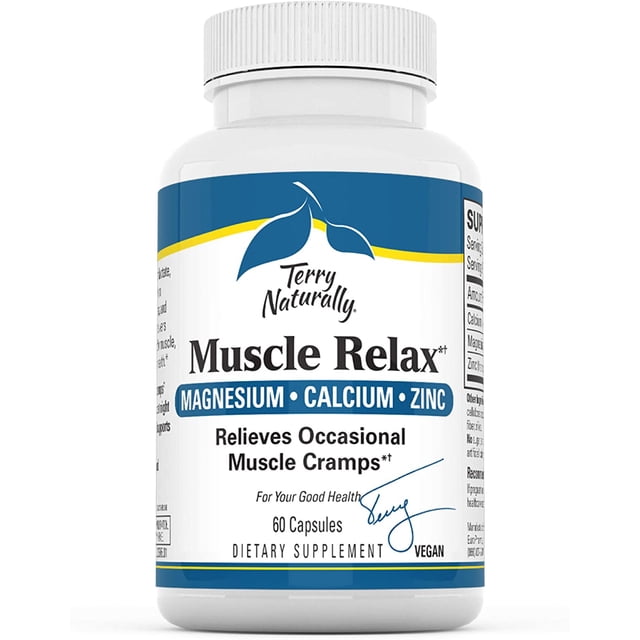 Terry Naturally Muscle Relax with Calcium Lactate - 60 Capsules ...