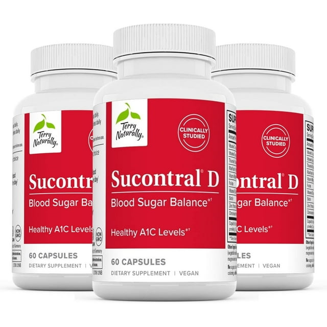Terry Naturally Sucontral D - 60 Capsules (Pack of 3) - Walmart.com