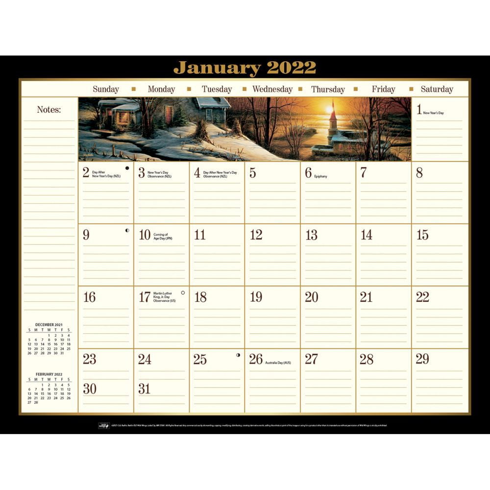 Terry Redlin 2022 Desk Pad Calendar - Walmart.com