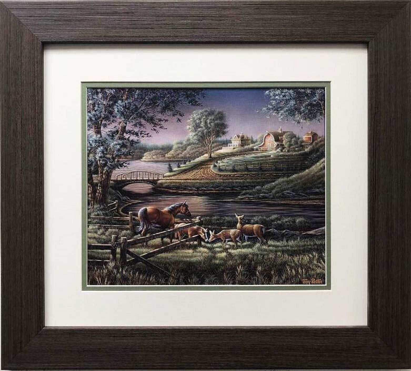 Terry Redlin "Natural Curiosity" CUSTOM FRAMED Rural American Art ...