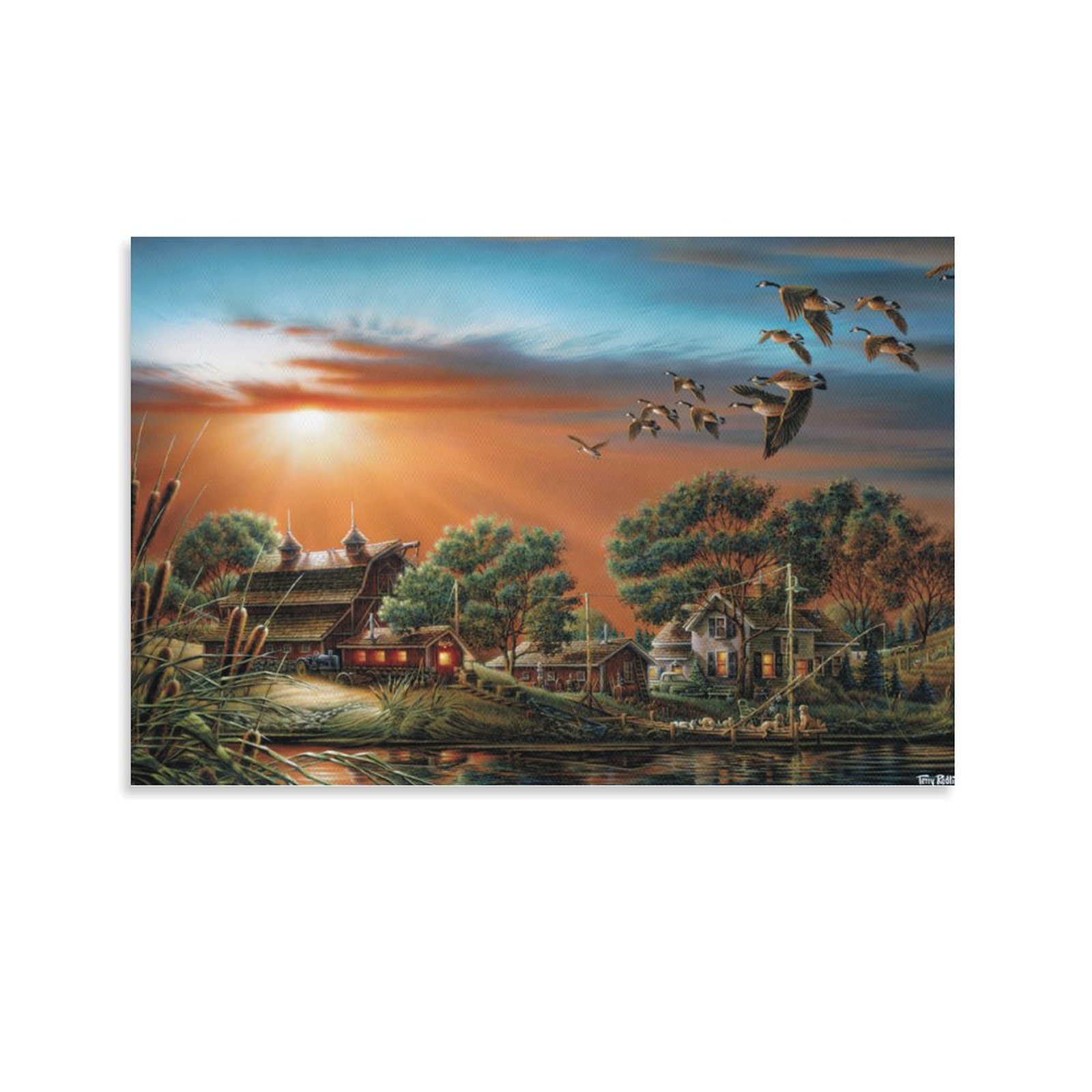Terry Redlin Print Painting Landscape (102) Canvas Wall Art Prints ...