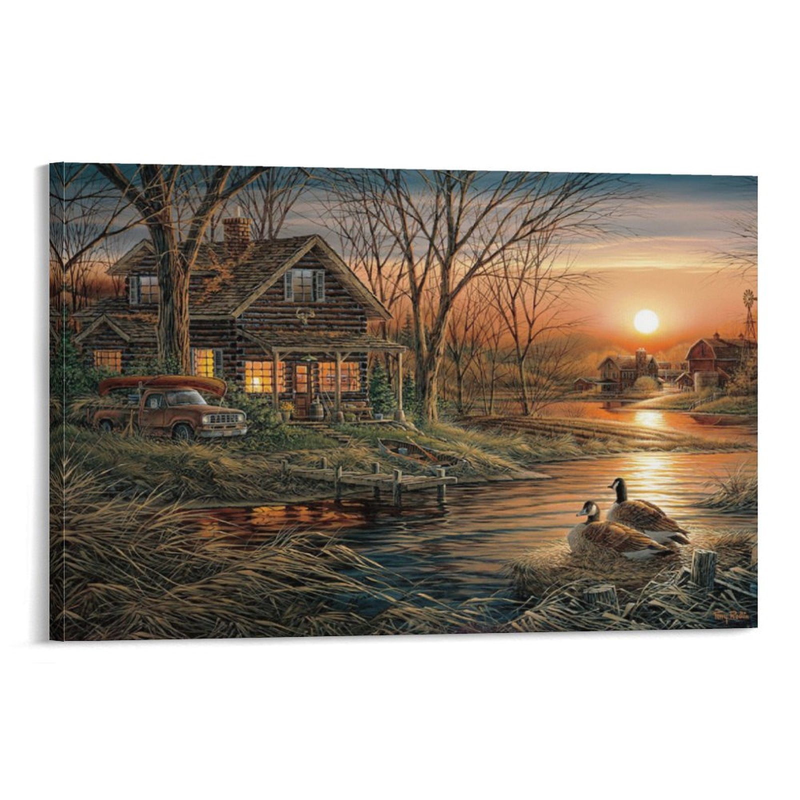 Terry Redlin Print Painting Landscape (103) Painting On Canvas Wall Art ...