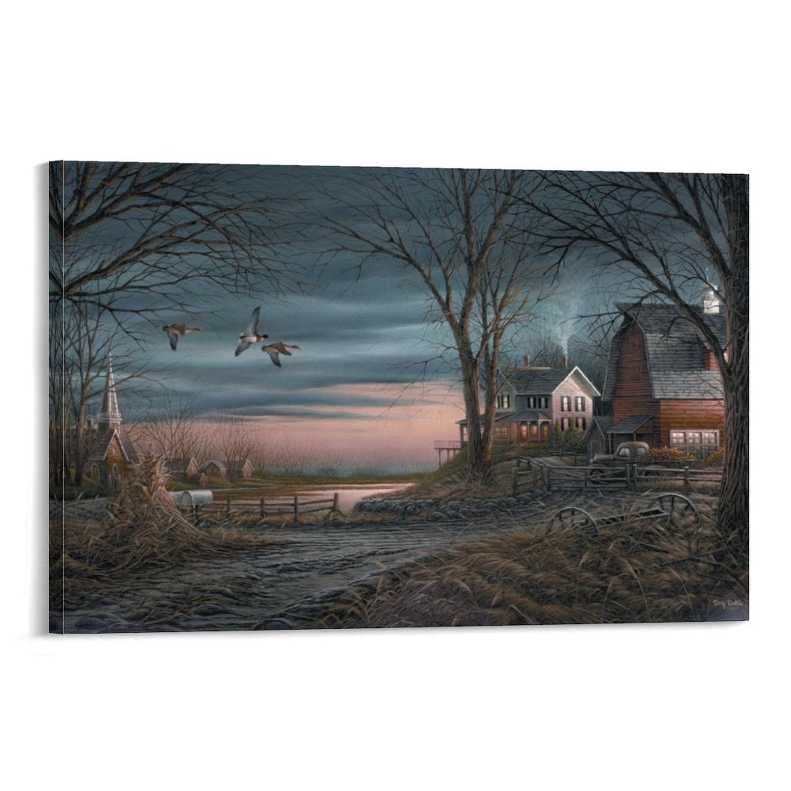 Terry Redlin Print Painting Landscape (113) Picture Print Canvas Poster ...