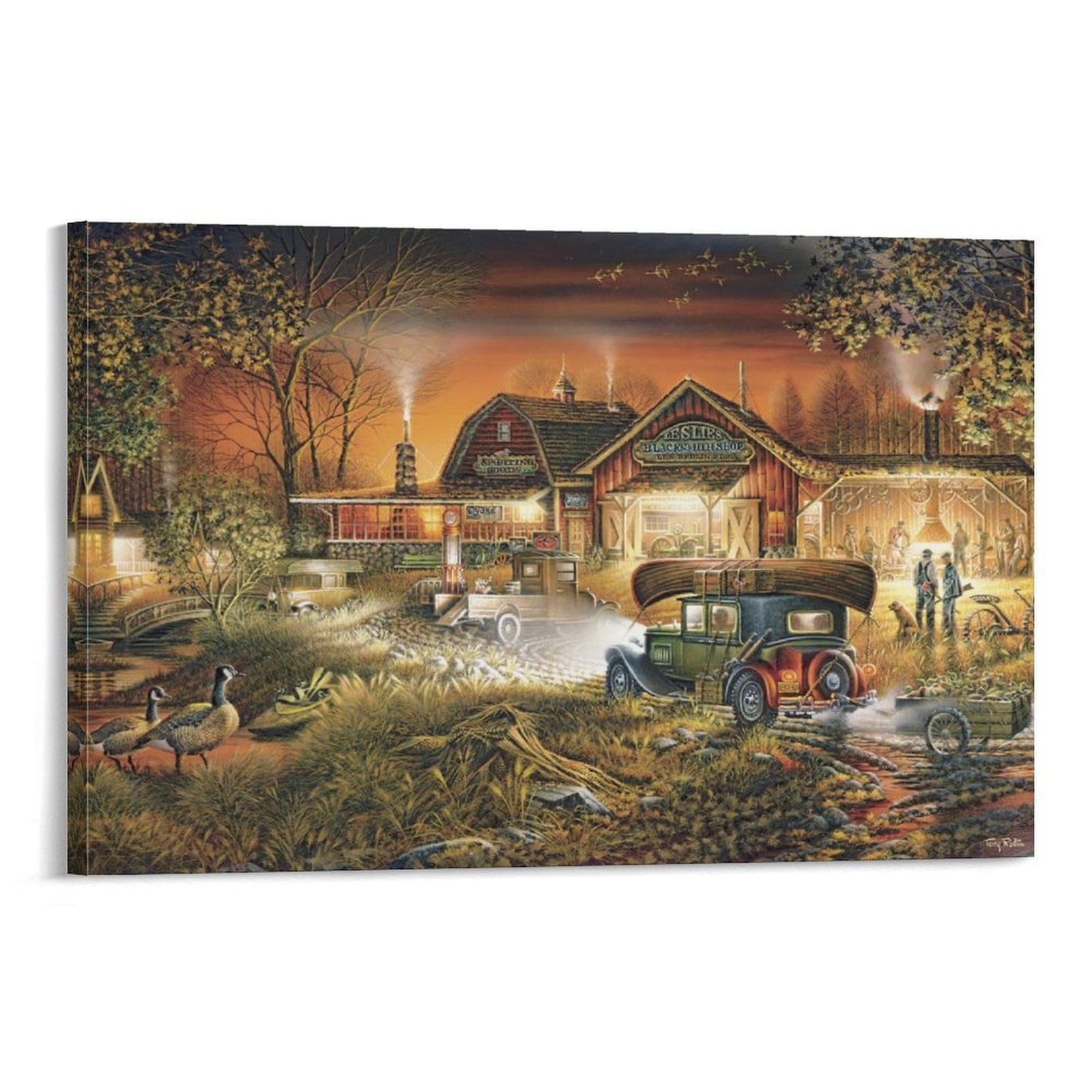 Terry Redlin Print Painting Landscape (130) Canvas Wall Art Prints ...