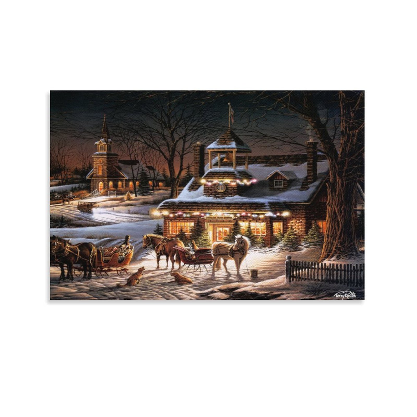 Terry Redlin Print Painting Landscape (34) Canvas Art Poster and Wall ...