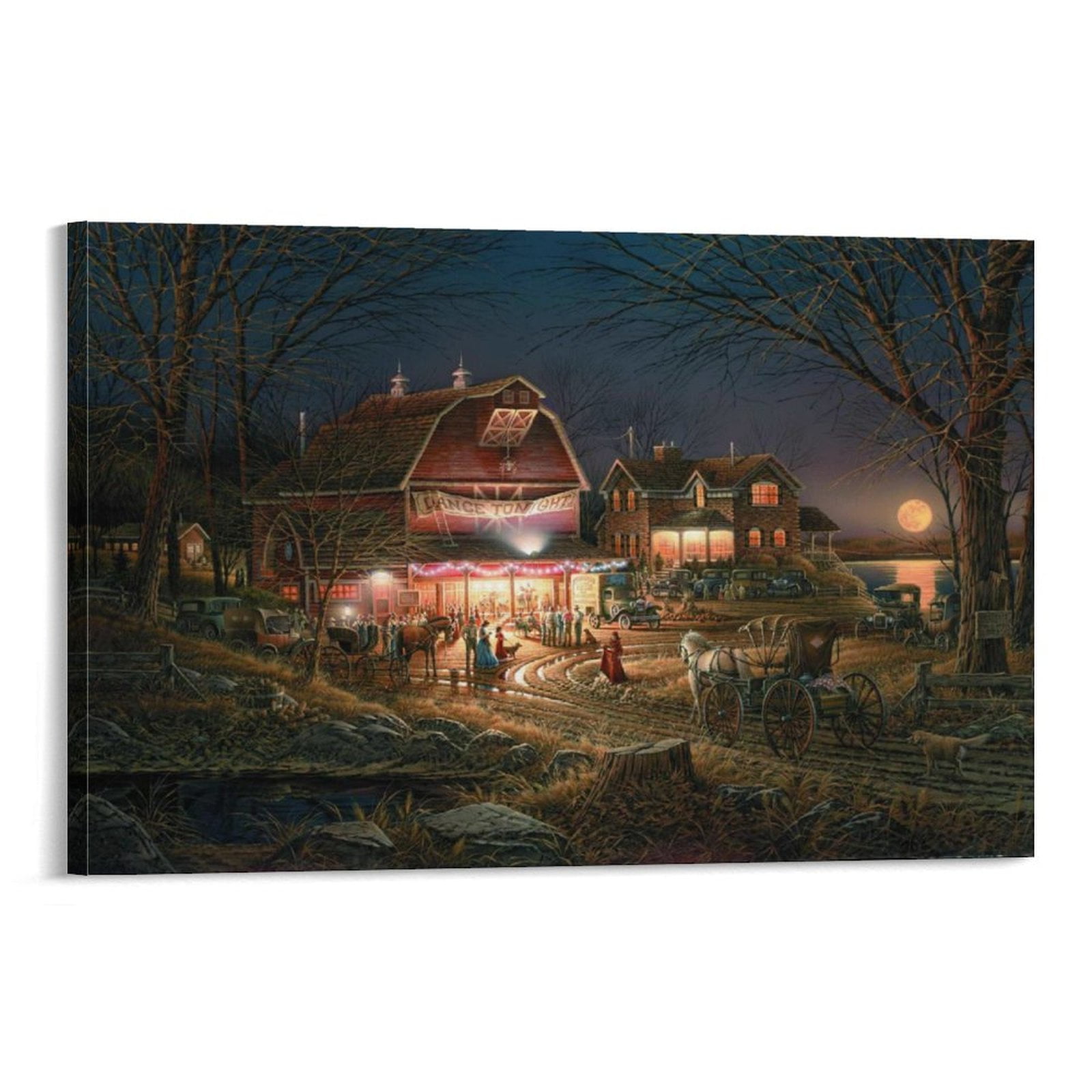 Terry Redlin Print Painting Landscape (36) Artworks Canvas Poster Room ...