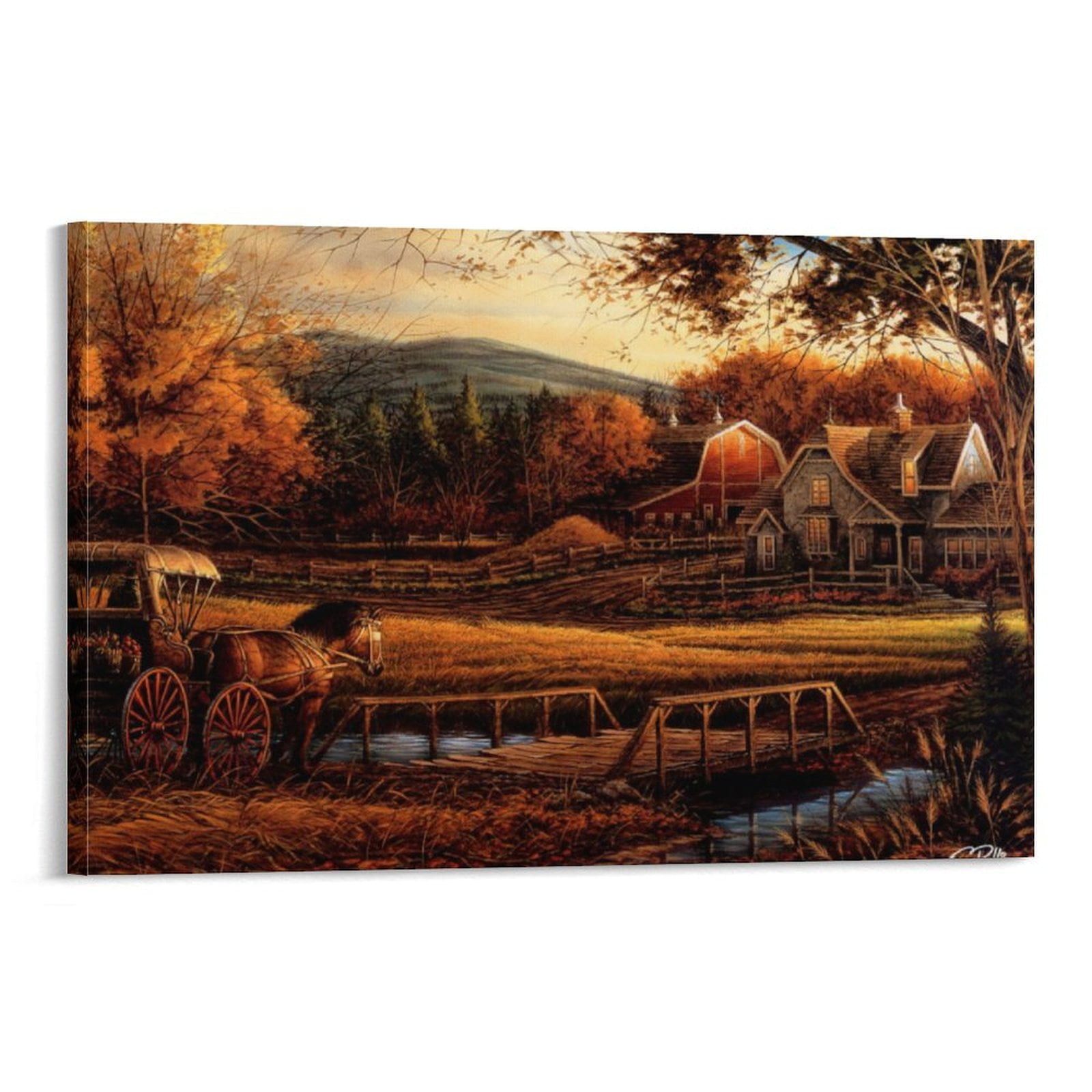 Terry Redlin Print Painting Landscape (39) Canvas Wall Art Poster ...