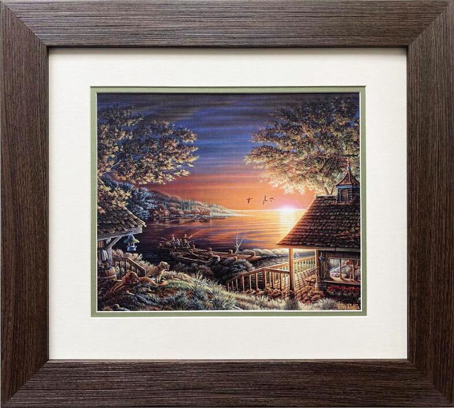 Terry Redlin "Sunset Retreat" CUSTOM FRAMED Rural America Art Print ...