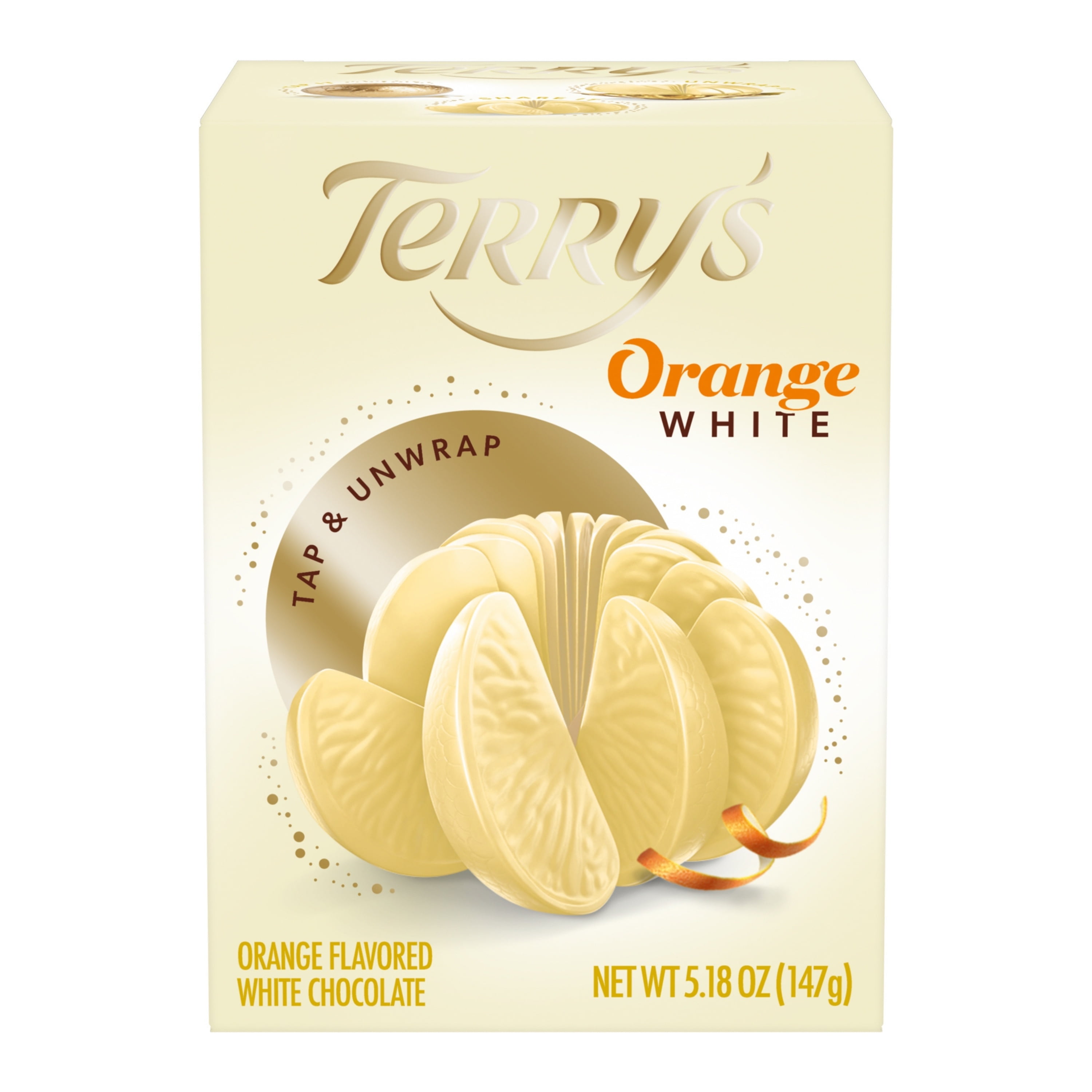 Terry's White Chocolate Orange Ball, Fruit Flavored Candy, 5.18oz, Gift ...