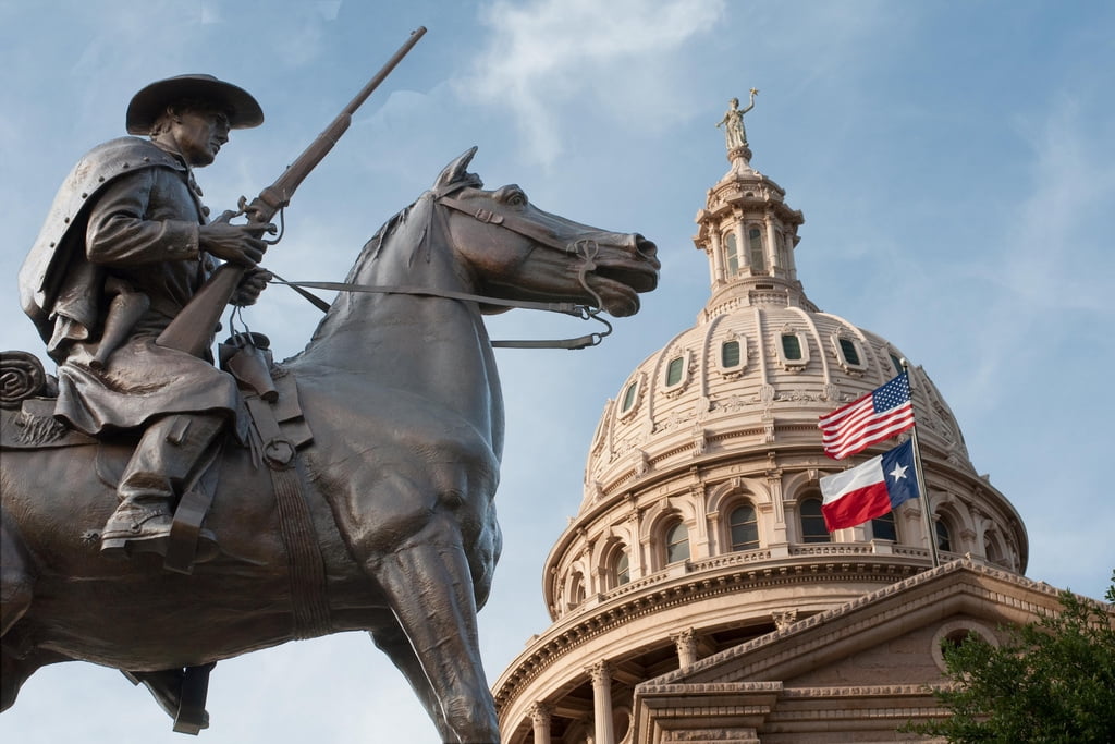 Terrys Texas Rangers Monument State Capitol Dome Photo Photograph Cool ...