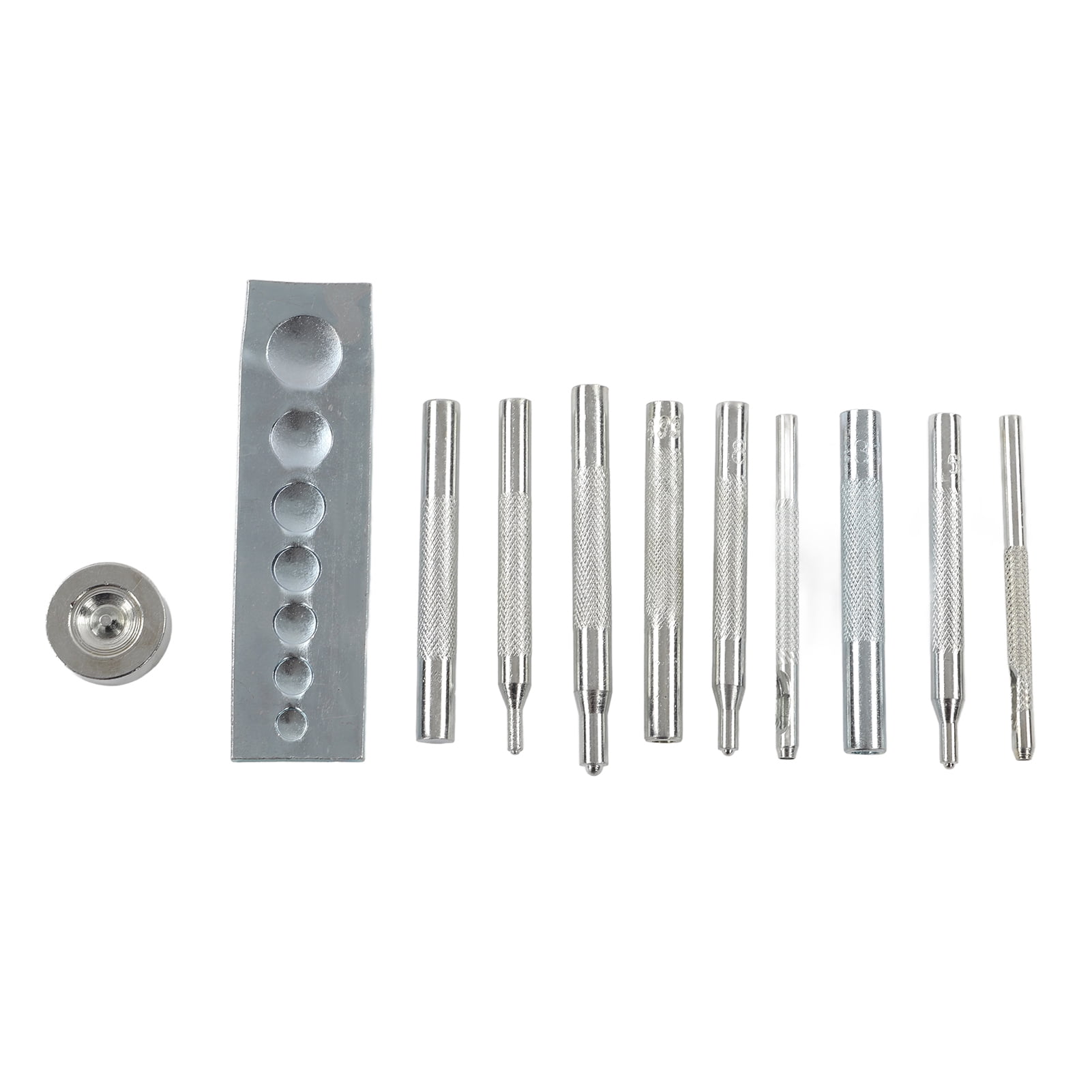Tersalle 11Pcs Punch Hole Tool Kit Heavy Duty High Hardness Complete Tools DIY Leathercraft Tool ...