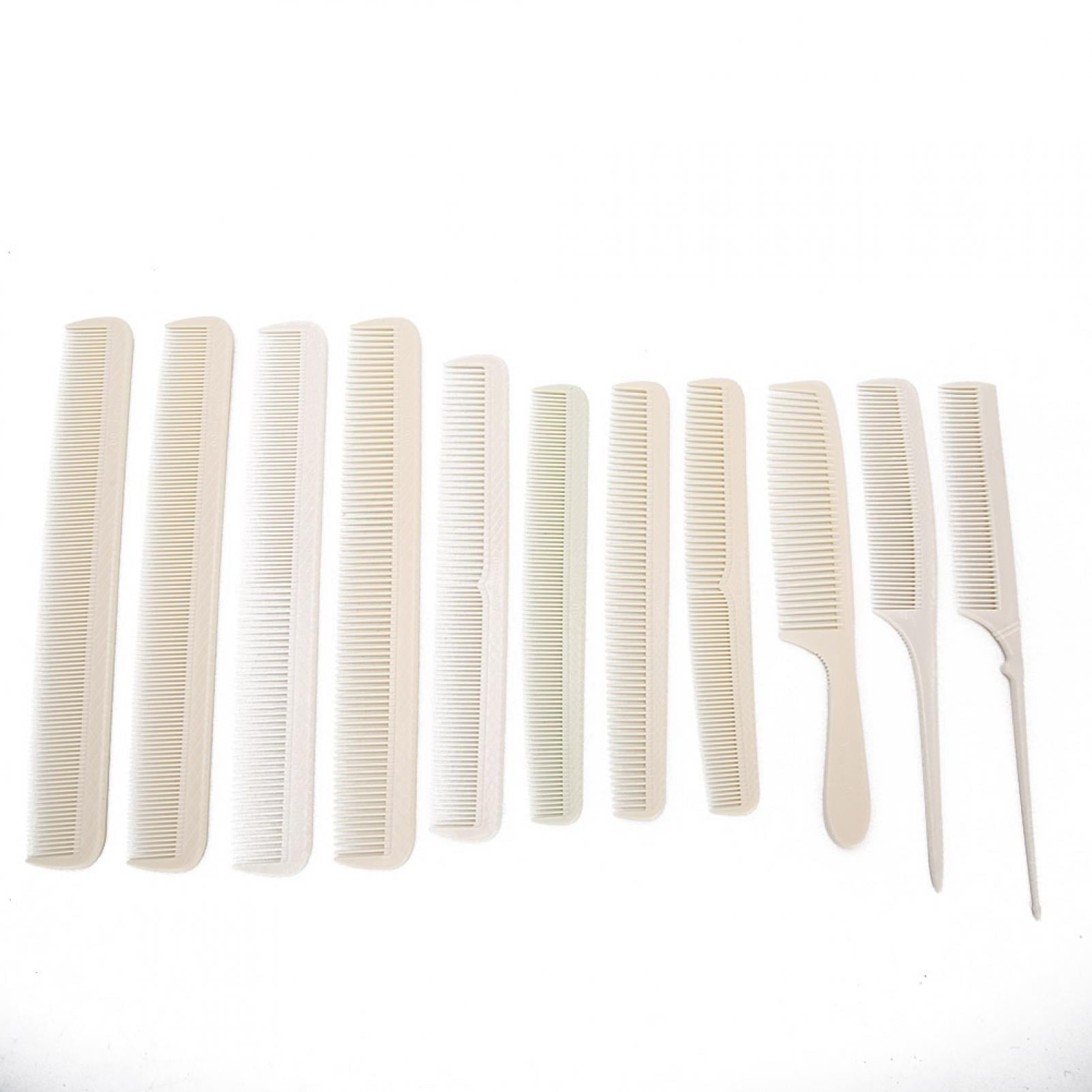 Tersalle 11pcs Professional Barber Shop Comb Detangle Haircut Styling ...