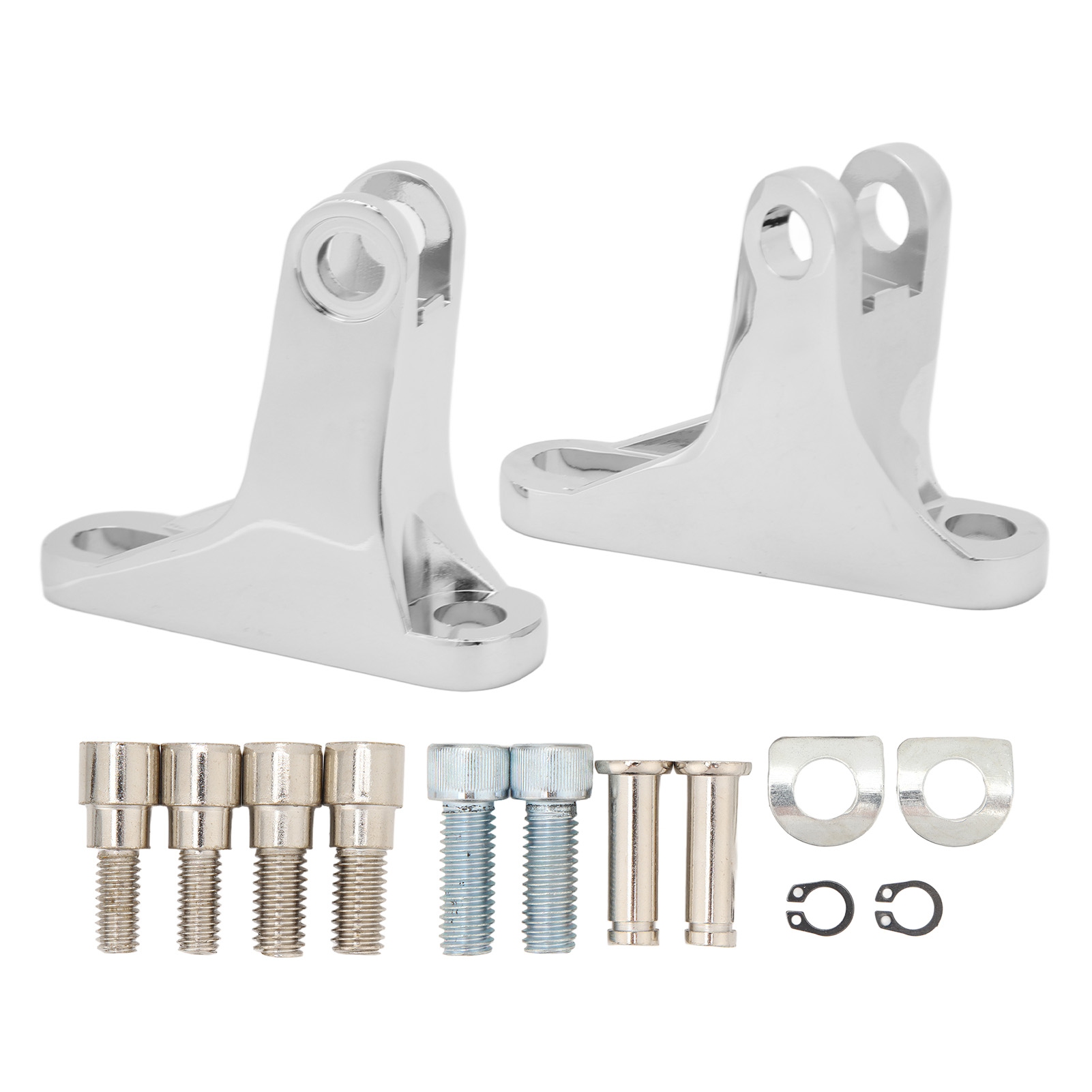 Tersalle 2Pcs Motorcycle Passenger Mini Footpeg Mount Left And Right ...