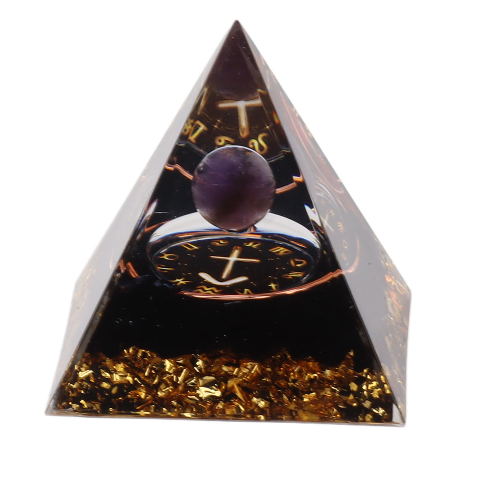 Tersalle 5cm Orgonite Pyramid for Positive Energy Healing Crystal ...