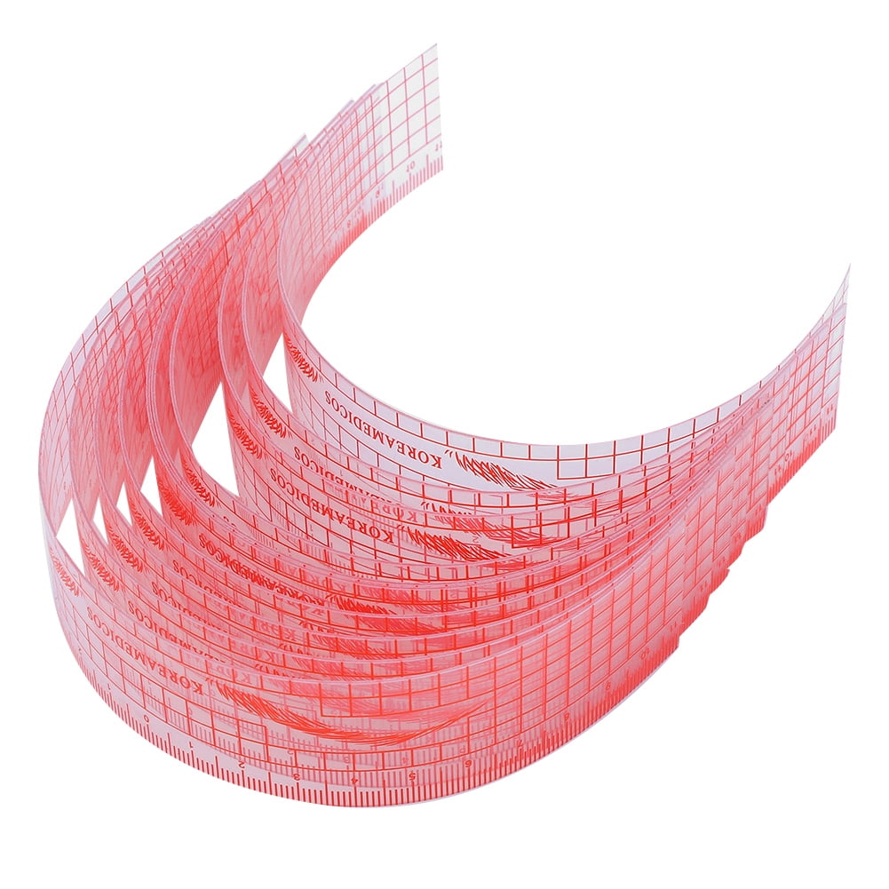 Tersalle Elastic PVC Eyebrow Tattoo Ruler Ruler Eyebrow Measure Shape ...