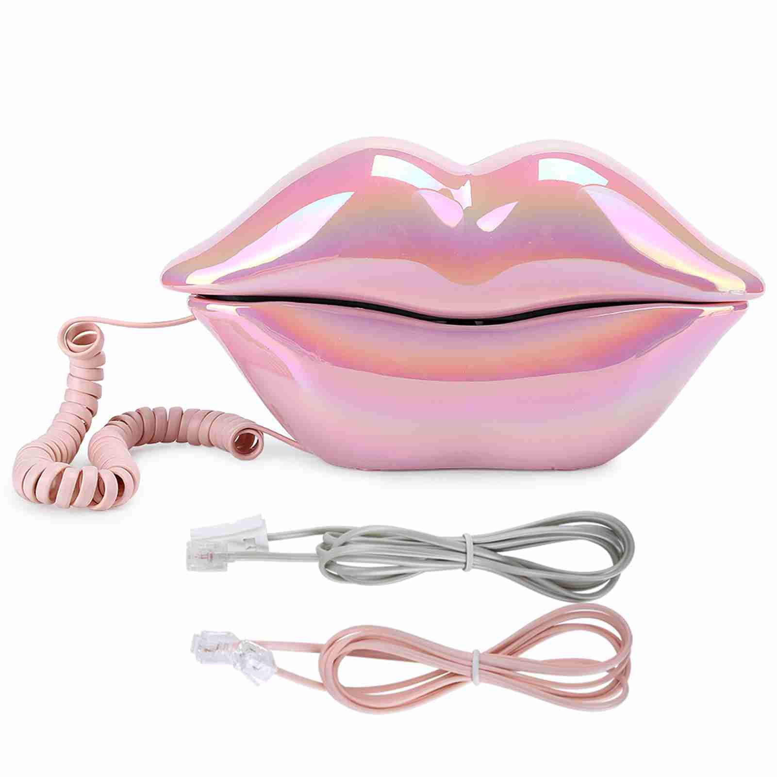 Tersalle Electroplating Pink Funny Lip Telephone WX and #82093016 ...