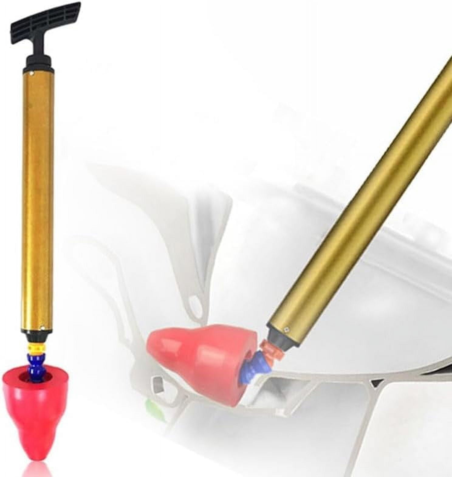 Tersalle High Pressure Toilet Unblock One Shot Toilet Pipe Plunger ...