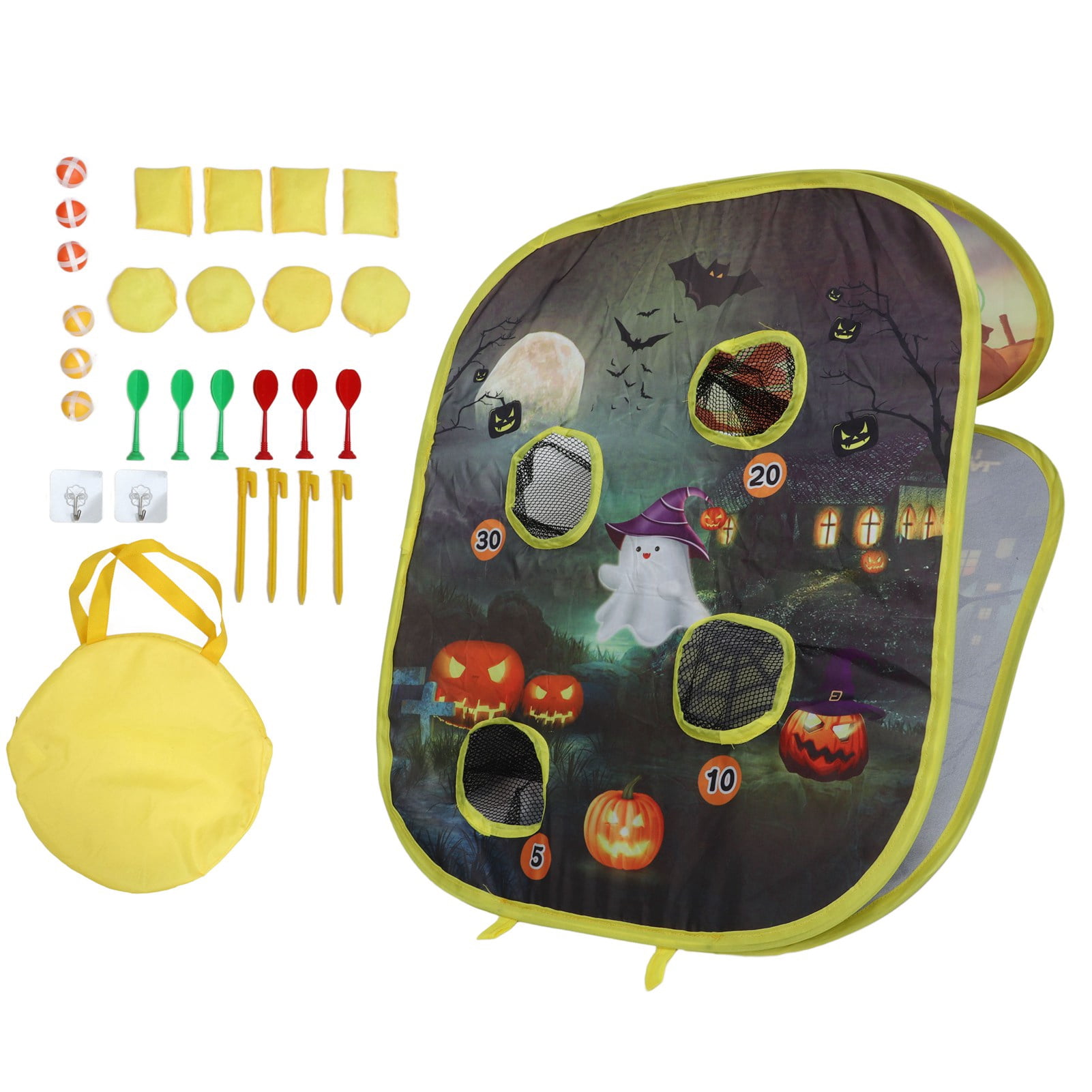 Tersalle Kids Dart Board Set Toy Foldable Kids Dart Board with Sandbag ...