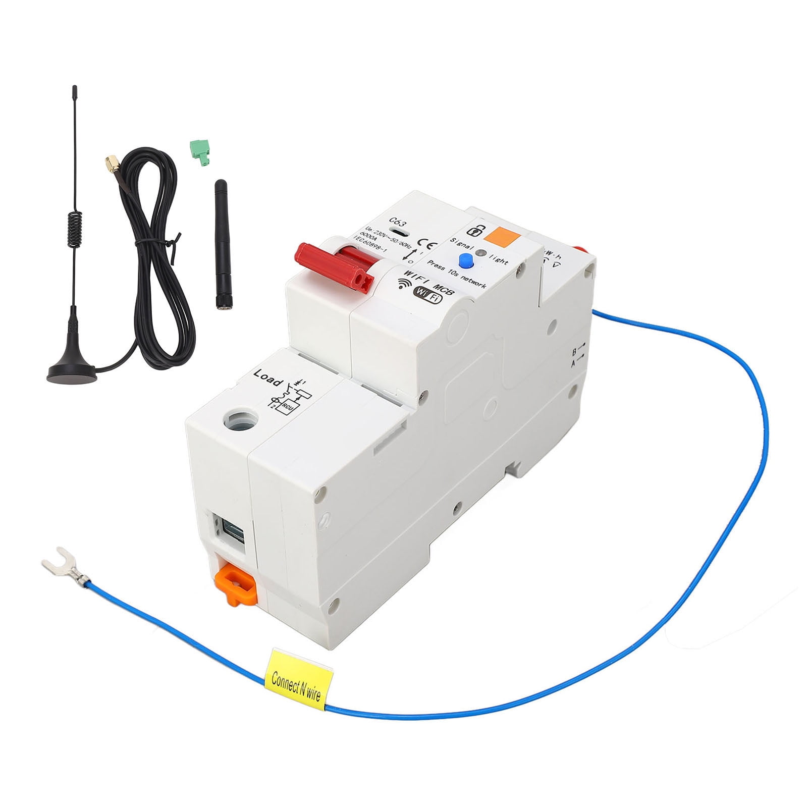 Tersalle Smart Metering Circuit Breaker 1P 63A Phone APP Remote Control ...