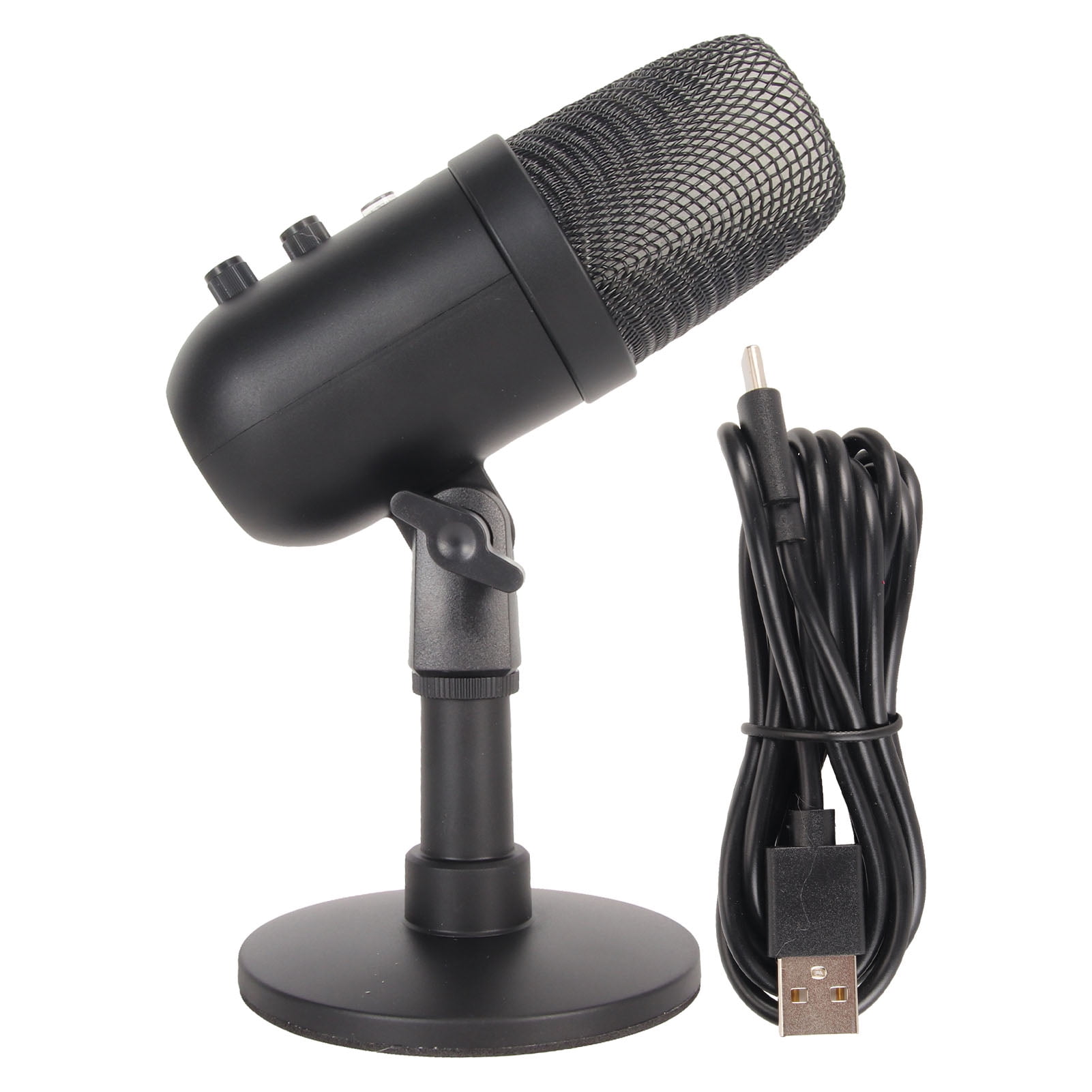 Tersalle USB Condenser Microphone Gain Control 360 Degrees Rotatable ...
