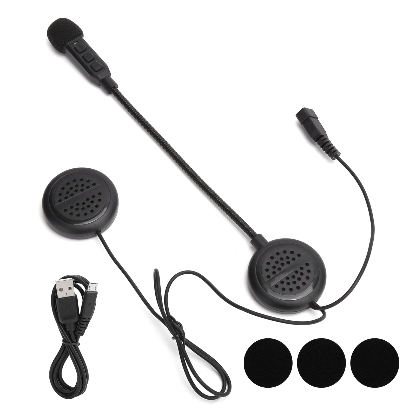 Tersalle Waterproof Motorcycle Helmet Headsets with Mic Wireless ...