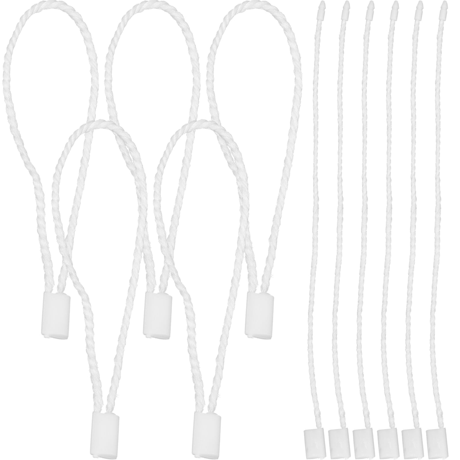 White Plastic and Polyester Wire Hang Tags String for Decor ...