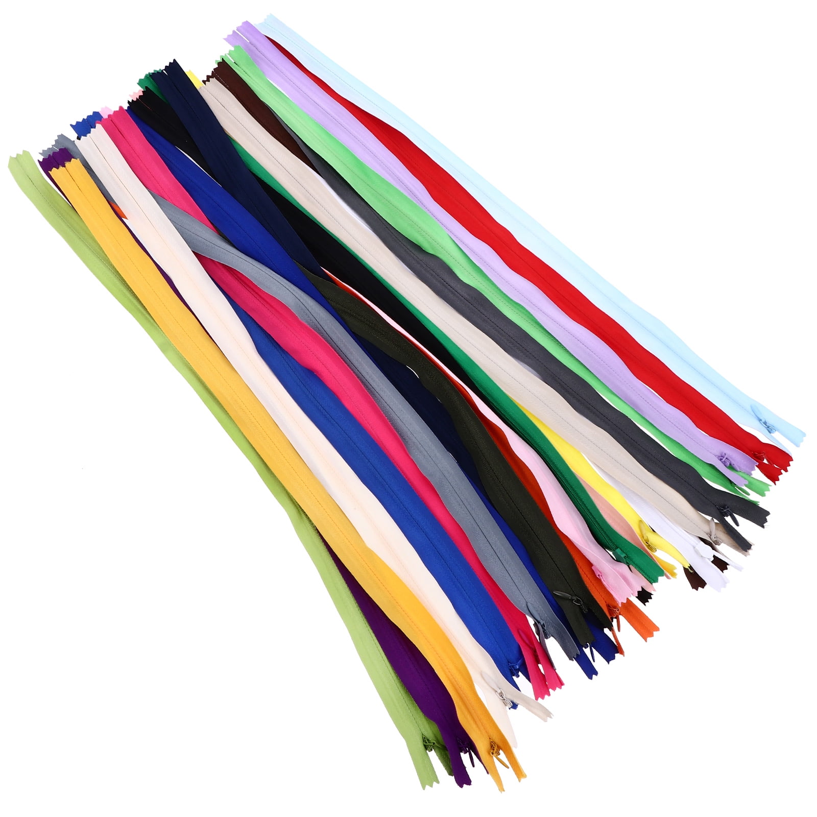 Tersarium 1 Set 24 Pcs Invisible Zippers Nylon DIY Sewing Zippers ...