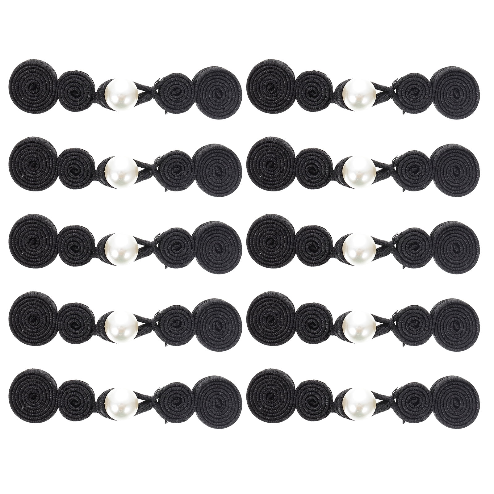 Tersarium 10 Pairs Cheongsam Closure Fastener Cheongsam Costume Tang ...