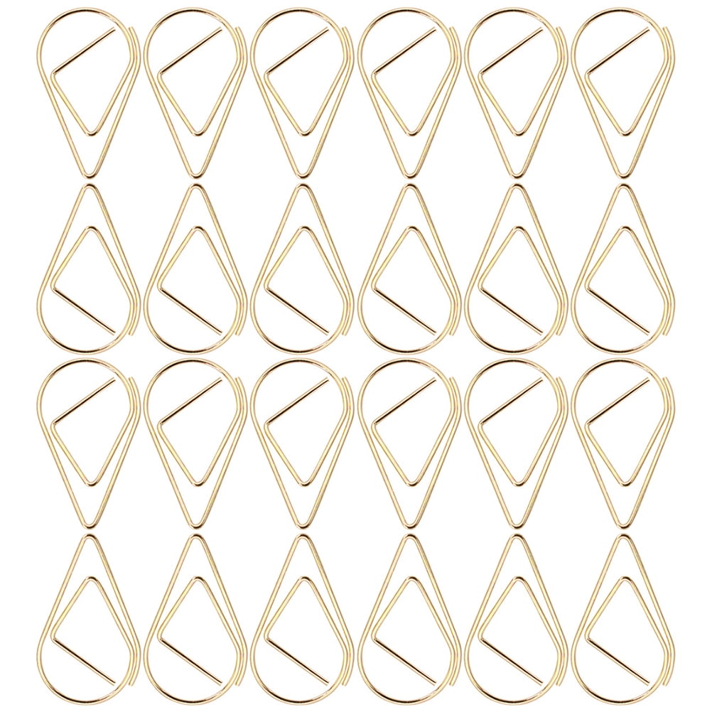 Tersarium 100pcs Paper Clips Drop Shaped Paper Clips Creative Paper ...