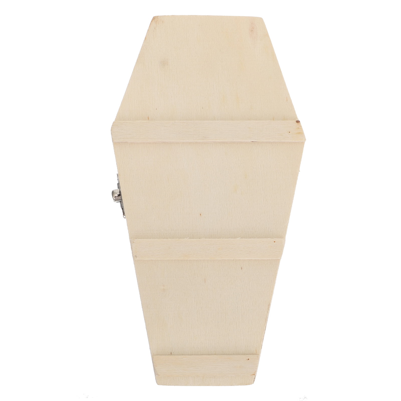 Tersarium 1Pc Halloween Coffin Box, Small Unfinished Wood Funeral ...