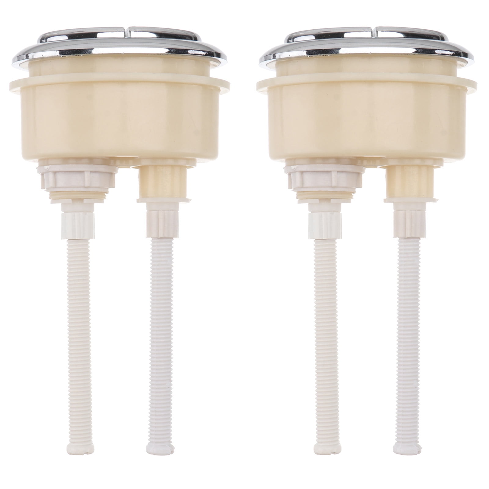 Tersarium 2 Pcs Toilet Tank Push Button Oval Shape Toilet Water Tank ...