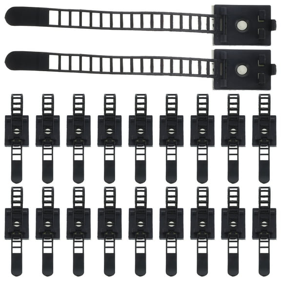 100 Pack Zip Tie Mount With Cable Ties,Self Adhesive-backed Mounts For ...