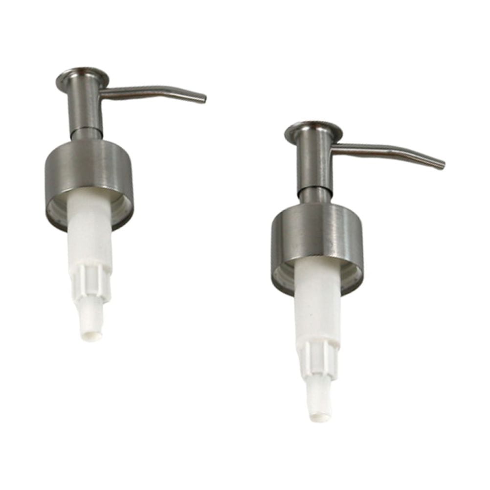 Tersarium 2Pcs Lotion Pump Heads Stainless Steel Pump Heads Press Pump ...