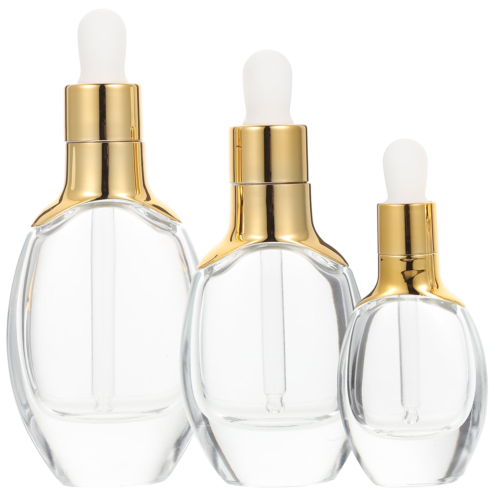 Tersarium 3 Sets Portable Dropper Bottles Multi-function Glass Bottles Household Essential Oil ...