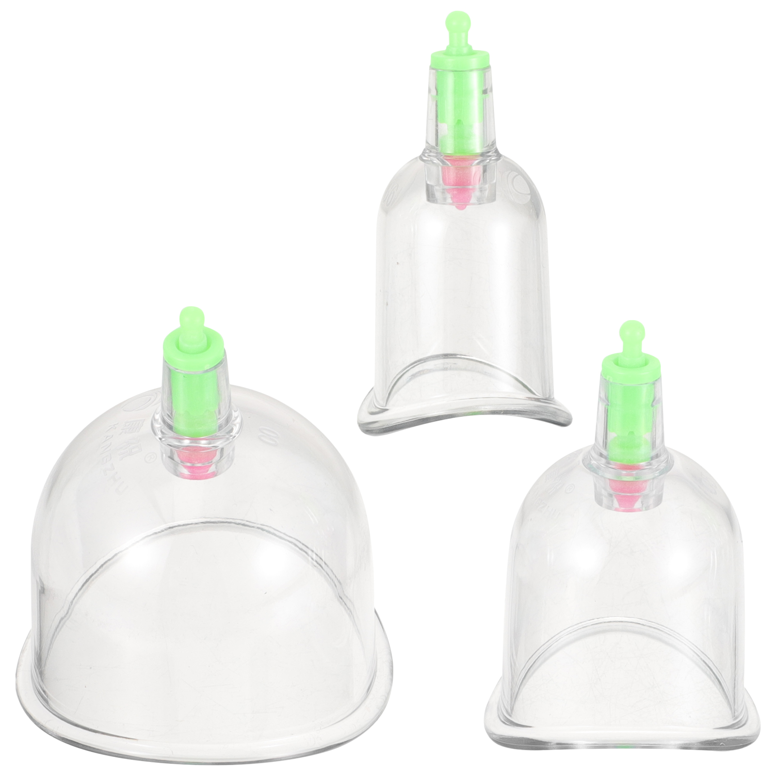 Tersarium 3Pcs Vacuum Cupping Jars Home Clear Cupping Cups Chinese ...