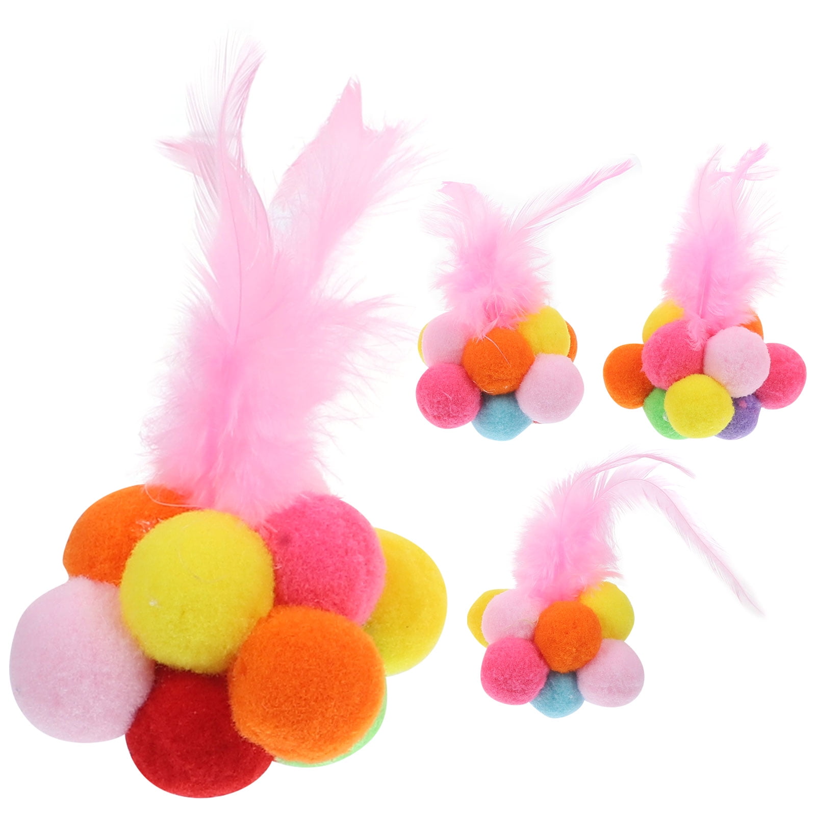 Tersarium 4Pcs Kitten Scratching Toy Cat Scratcher Ball Kitten ...
