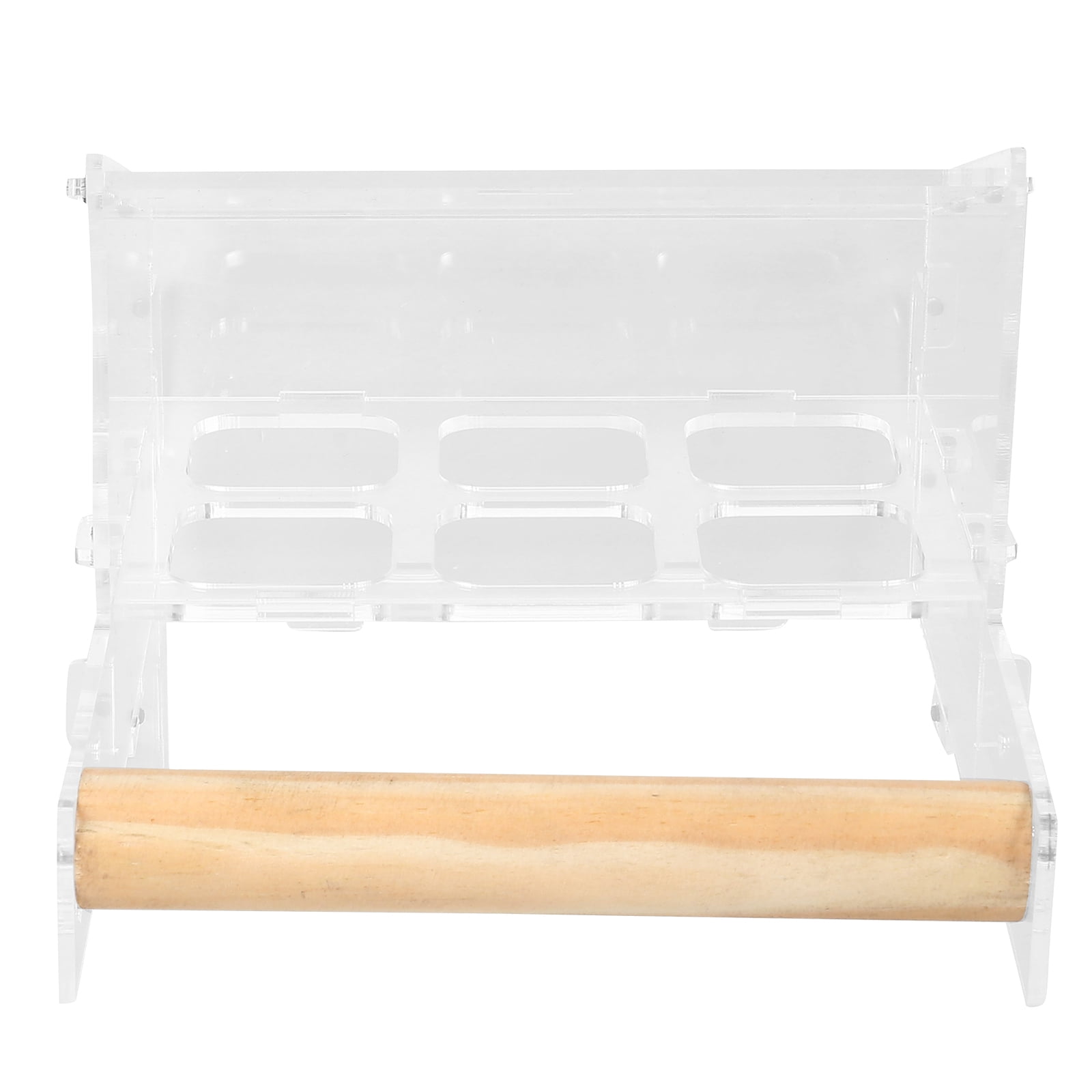 Tersarium 6-Grids Bird Foraging Toy Parrot Feeder Hanging Acrylic Food ...