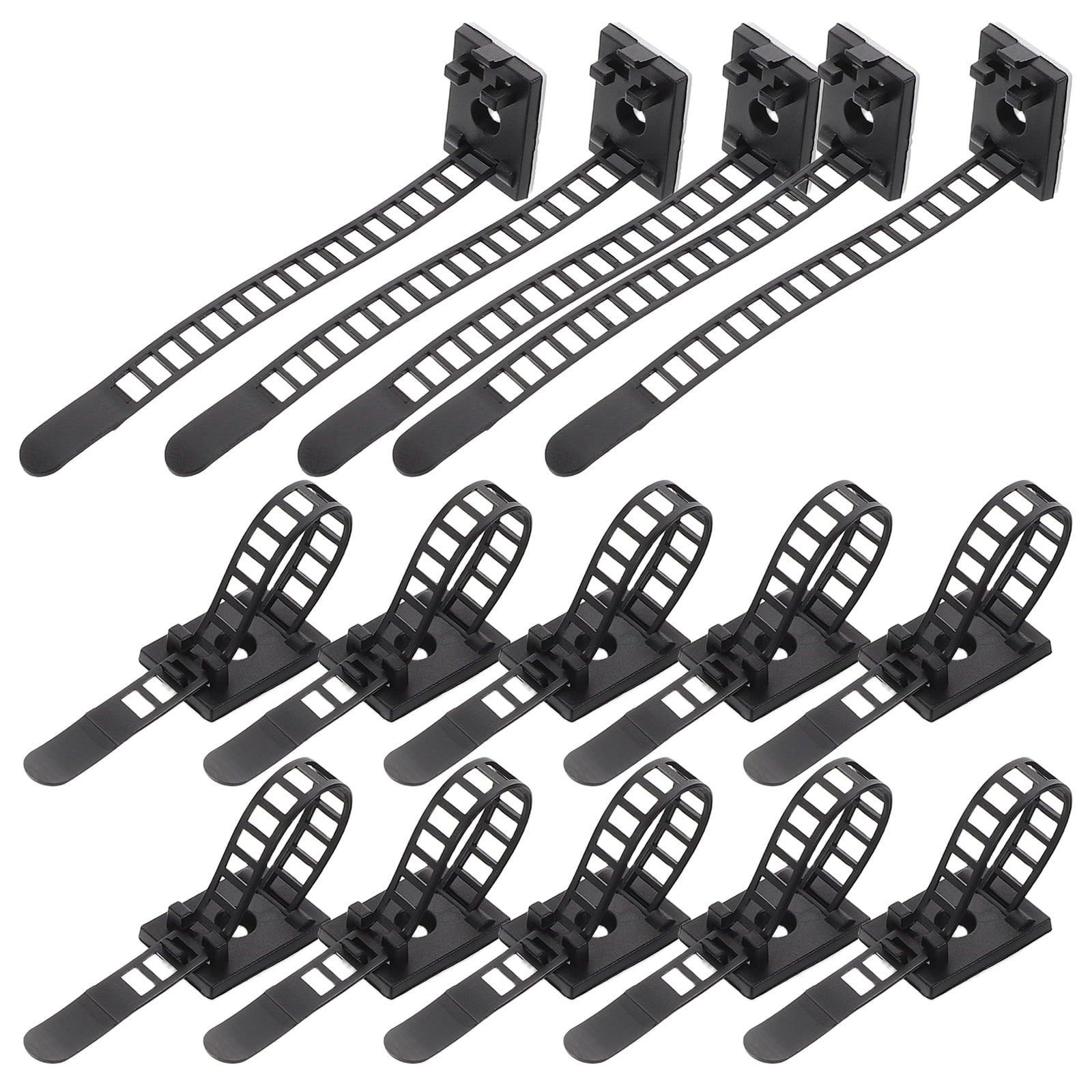 Tersarium 60 Pcs Cord Ties for Electrical Cords Cable Management Black ...