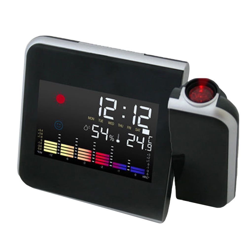 Tersarium Battery Powered 180 Degrees Rotating Projection Alarm Clock ...