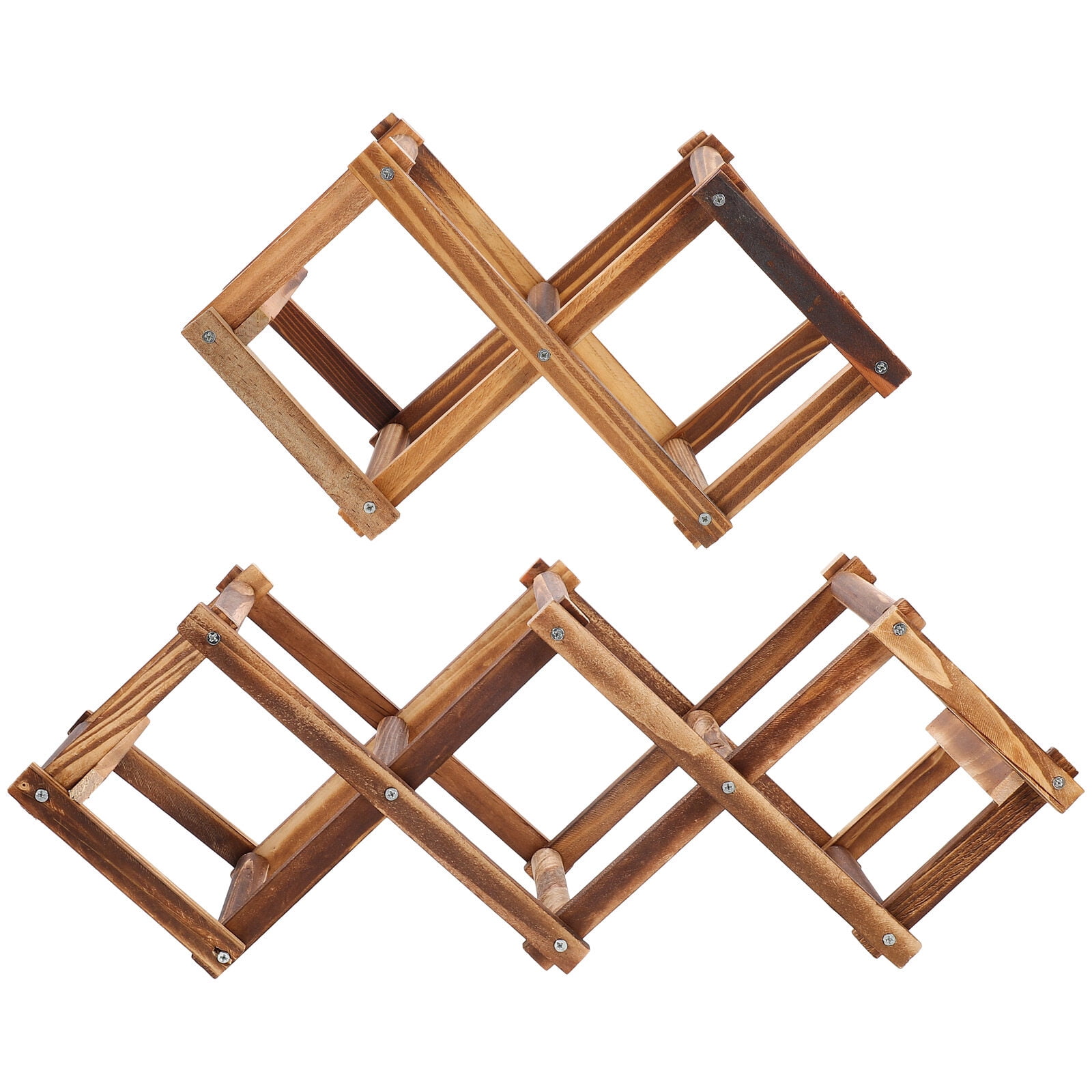 Tersarium Countertop Rack wooden Bottle Foldable Display Holder Desktop ...