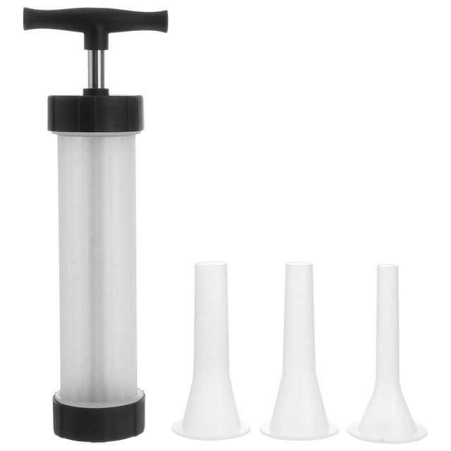 Tersarium Manual Stuffer Set: Metal Homemade with Sausage Filler Tubes ...