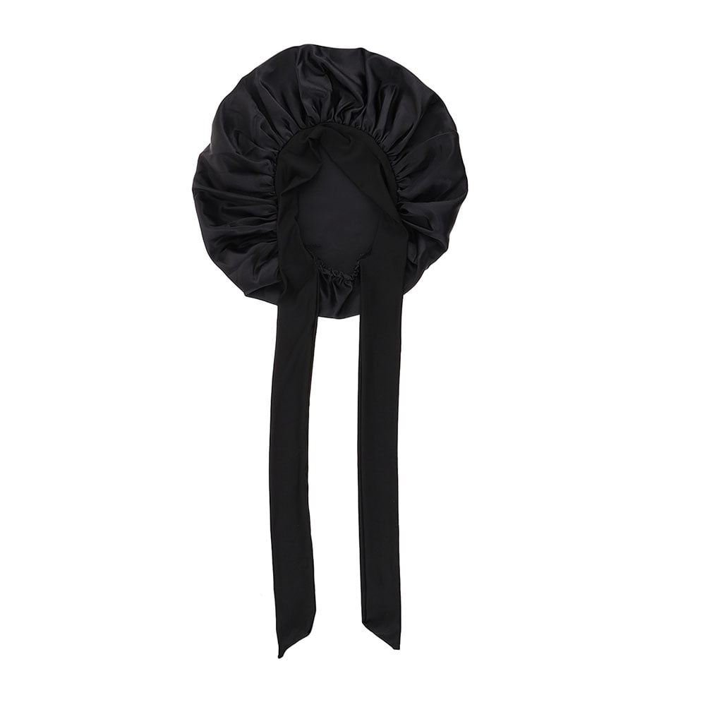 Tersarium Multi-purpose Sleeping Hat Practical Satin Hair Hat Sleeping ...